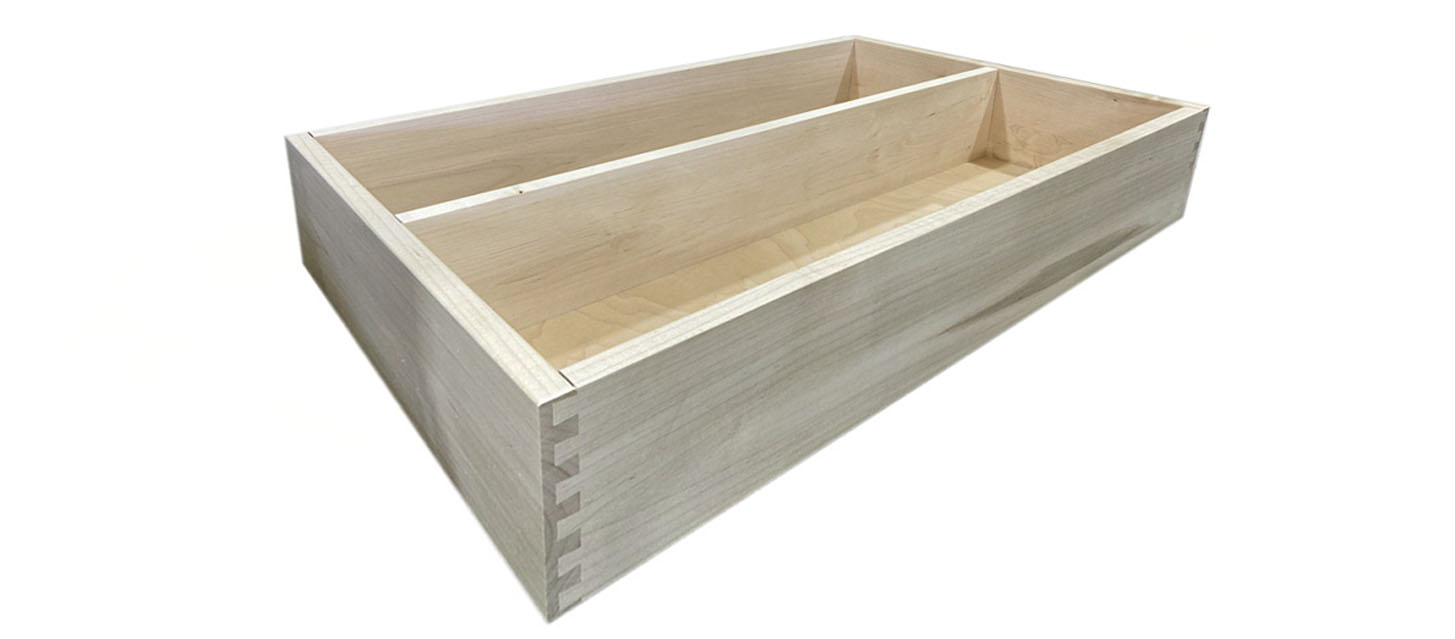 Maple Dovetail Drawer Box – Custom Built Door